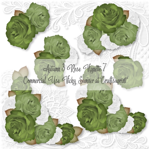 Autumn 3 Rose Vignette 7 - CUP993154_43136 | Craftsuprint