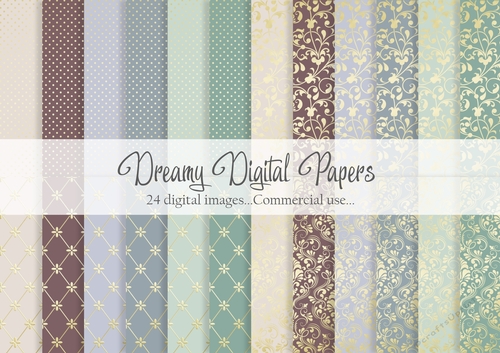 Dreamy and Soft Gold 12x12 inch Digital Paper - CUP996793_43136 ...
