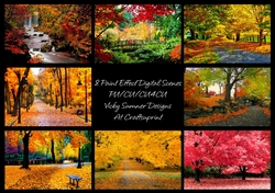 Autumn Fall Paint Effect Digital Scenes 3 - Photo by Del Neubauer