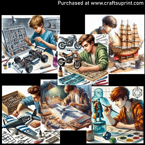 Hobbies - CARD FRONTS - CUP1360994_124952 | Craftsuprint