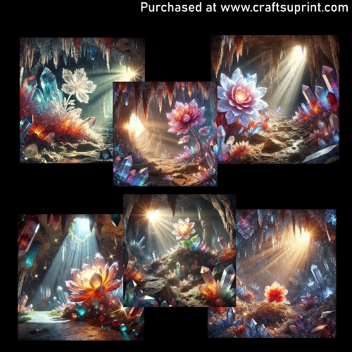 Crystal cave flower - CUP1363119_124952 | Craftsuprint