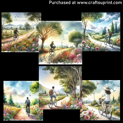 Hobbies - Cycling - CARD FRONTS - CUP1364944_124952 | Craftsuprint