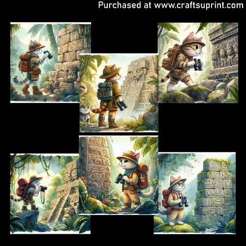 Cat explorer - CUP1372049_124952 | Craftsuprint