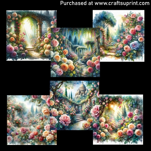 Beautiful roses - CARD FRONTS - CUP1374240_124952 | Craftsuprint