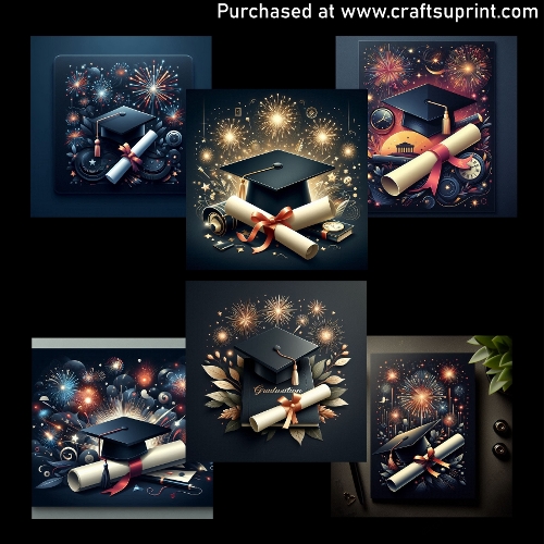 Graduation - CARD FRONTS - CUP1380379_124952 | Craftsuprint