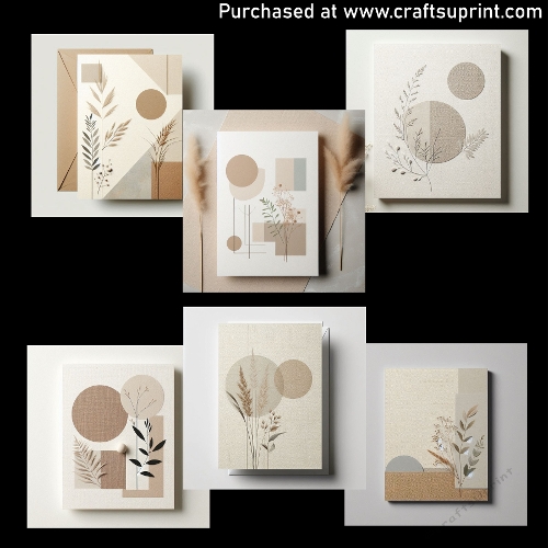 Minimalism - CARD FRONTS - CUP1381272_124952 | Craftsuprint