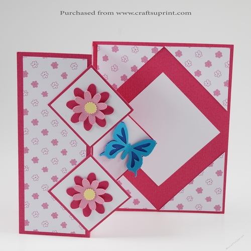 Fold Back Pop Up Card with Envelope - Folds Flat to Send - CUP1217314 ...