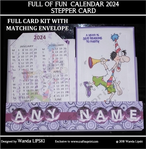 2024 FULL OF FUN CALENDAR STEPPER CARD - CUP1244494_2237 | Craftsuprint