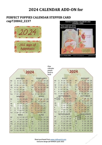 2024 ADD-ON FOR PERFECT POPPIES STEPPER CALENDAR - CUP1245920_2237 ...