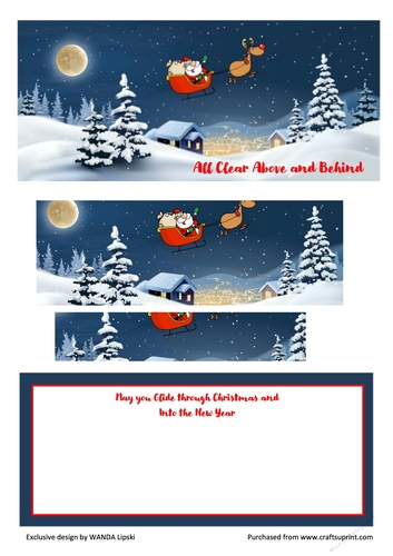 SANTA IS A GLIDER PILOT? ULTRA QUICK CHRISTMAS CARD FRONT - CUP1267593 ...