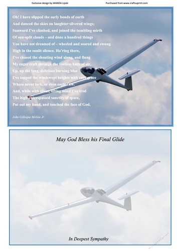 FINAL GLIDE SYMPATHY CARD FOR GLIDER PILOTS - CUP1285719_2237 ...