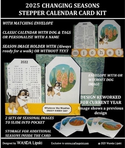 2025 CHANGING SEASONS POCKET STEPPER CARD CALENDAR KIT - CUP1342832 ...