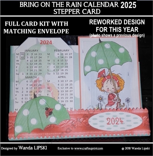 2025 BRING ON THE RAIN CALENDAR STEPPER CARD KIT - CUP1342981_2237 ...