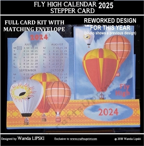 2025 FLY HIGH CALENDAR STEPPER CARD - CUP1343044_2237 | Craftsuprint