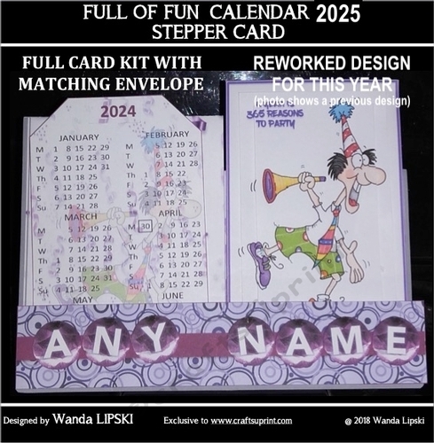 2025 FULL OF FUN CALENDAR STEPPER CARD - CUP1343047_2237 | Craftsuprint