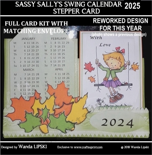 2025 SASSY SALLYS SWING CALENDAR STEPPER CARD - CUP1343225_2237 ...