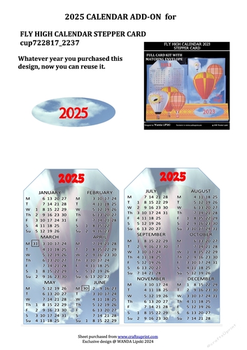 2025 ADD-ON FOR FLY HIGH STEPPER CALENDAR CARD - CUP1343340_2237 ...