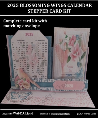 2025 BLOSSOMING WINGS CALENDAR STEPPER CARD KIT - CUP1344311_2237 ...