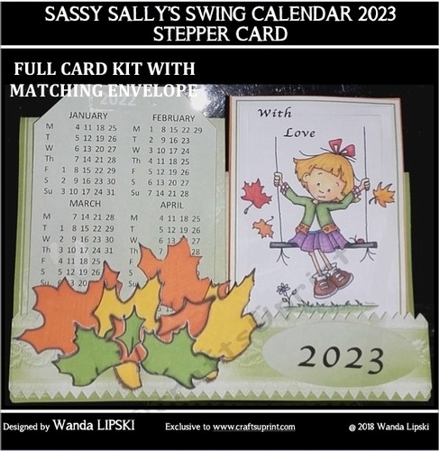 2023 SASSY SALLYS SWING CALENDAR STEPPER CARD - CUP653537_2237 ...