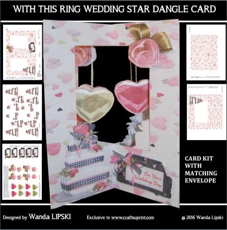 With This Ring Wedding Star Dangle Card - CUP680615_2237 | Craftsuprint