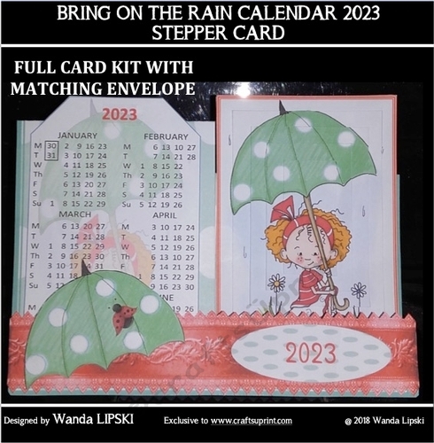 2023 BRING ON THE RAIN CALENDAR STEPPER CARD - CUP721540_2237 ...