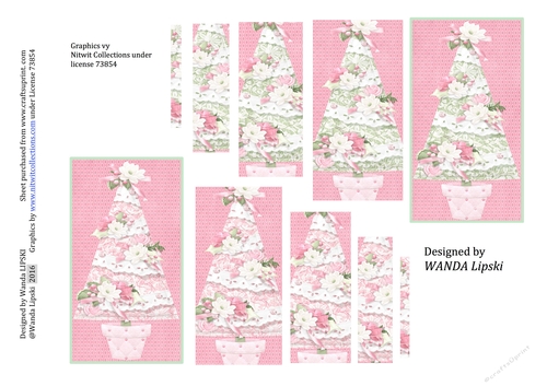 2 x HOLIDAY BOUQUET TREE TOPPERS - CUP748824_2237 | Craftsuprint