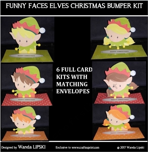 FUNNY FACES CHRISTMAS ELVES BUMPER KIT - CUP807962_2237 | Craftsuprint