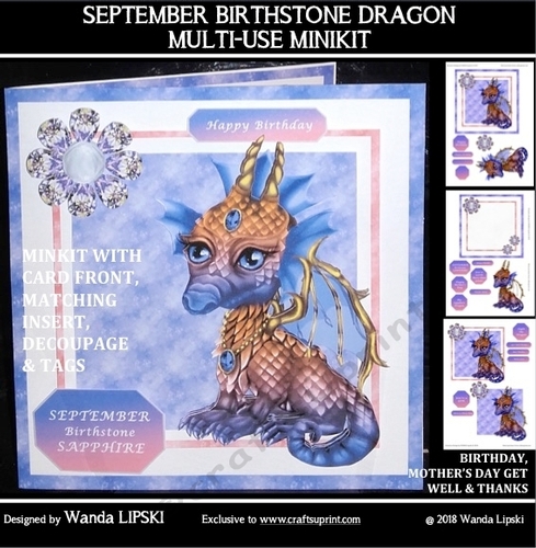 SEPTEMBER BIRTHSTONE DRAGON MULTI-USE MINIKIT - CUP857371_2237 ...