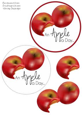 An Apple a Day - Get Well Soon Card Front / Topper - CUP104646_571 ...