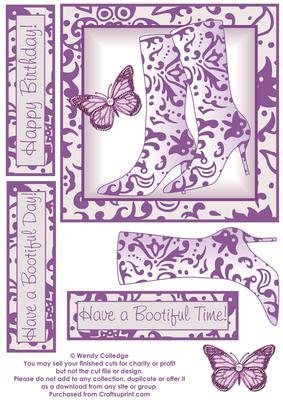 Have a Bootiful Day! - CUP54394_571 | Craftsuprint