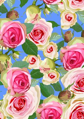 Rose Backing Background Paper Blue - CUP671863_571 | Craftsuprint