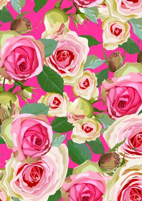 Rose Backing Background Paper Neon Pink - CUP671867_571 | Craftsuprint