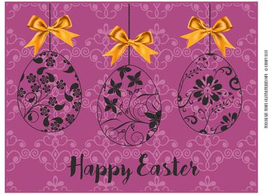 A4 Elegant Easter Card Front - CUP673924_571 | Craftsuprint