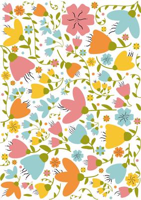 Spring Floral Backing Paper - CUP674040_571 | Craftsuprint