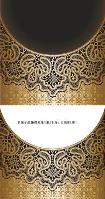 Metallic Gold Lace Card Front - Blank - CUP674411_571 | Craftsuprint