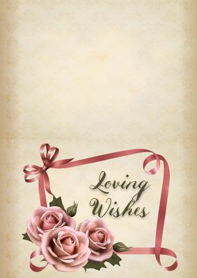 Ribbon & Roses Folded Card 2 - CUP674855_571 | Craftsuprint