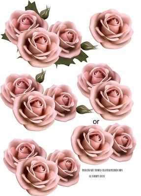 Rose Bouquet Decoupage - CUP674860_571 | Craftsuprint