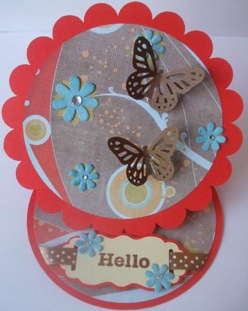 Scalloped Circle Easel Card Template - CUP700888_571 | Craftsuprint