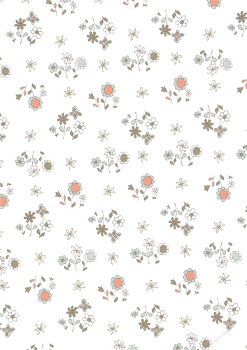 Floral white backing paper cards / scrapbooks - CUP719678_571 ...