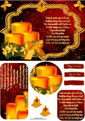 Christmas Candles Scene and Poem with Toppers - CUP139031_758 ...