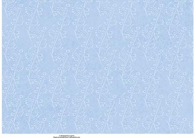 Pretty Blue Floral Backing Paper - CUP196380_758 | Craftsuprint