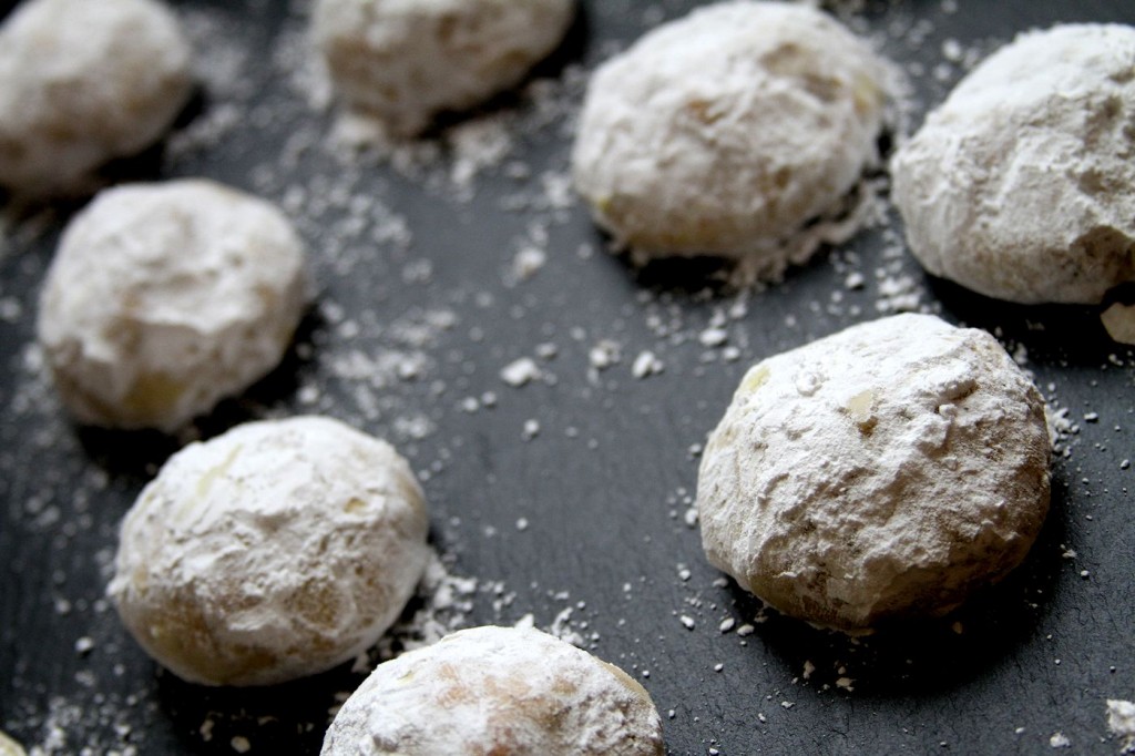 Pistachio-Cardamom Snowball Cookies, with Black Cherry Jam – A Cup of ...