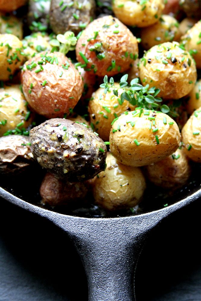 Roasted Mini Potatoes with Shallot-Herb Butter – A Cup of Sugar … A ...