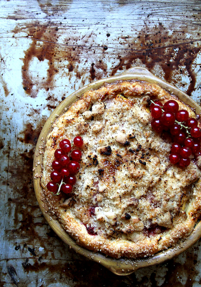 Peach Red Currant Streusel Pie – A Cup of Sugar … A Pinch of Salt