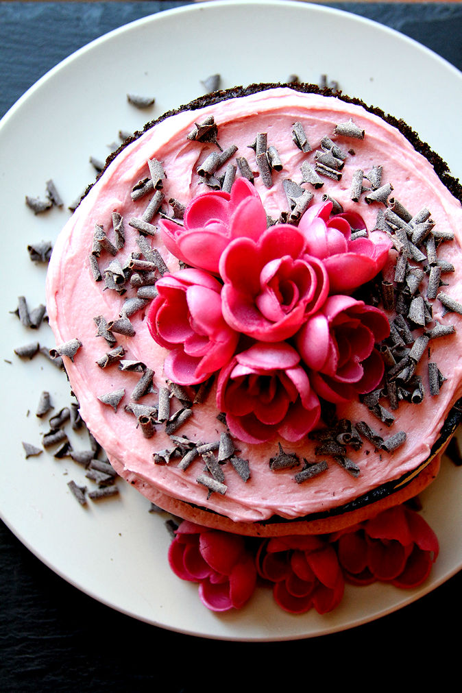 Chocolate Raspberry and Roses Cake – A Cup of Sugar … A Pinch of Salt