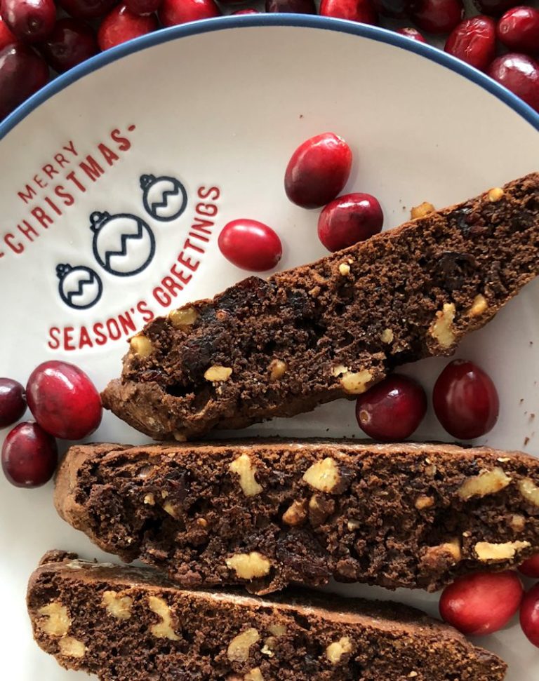Chocolate Walnut + Cranberry Biscotti – A Cup of Sugar … A Pinch of Salt