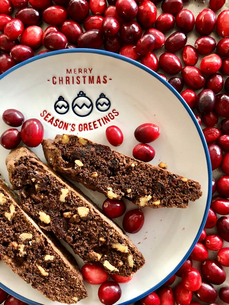 Chocolate Walnut + Cranberry Biscotti – A Cup of Sugar … A Pinch of Salt