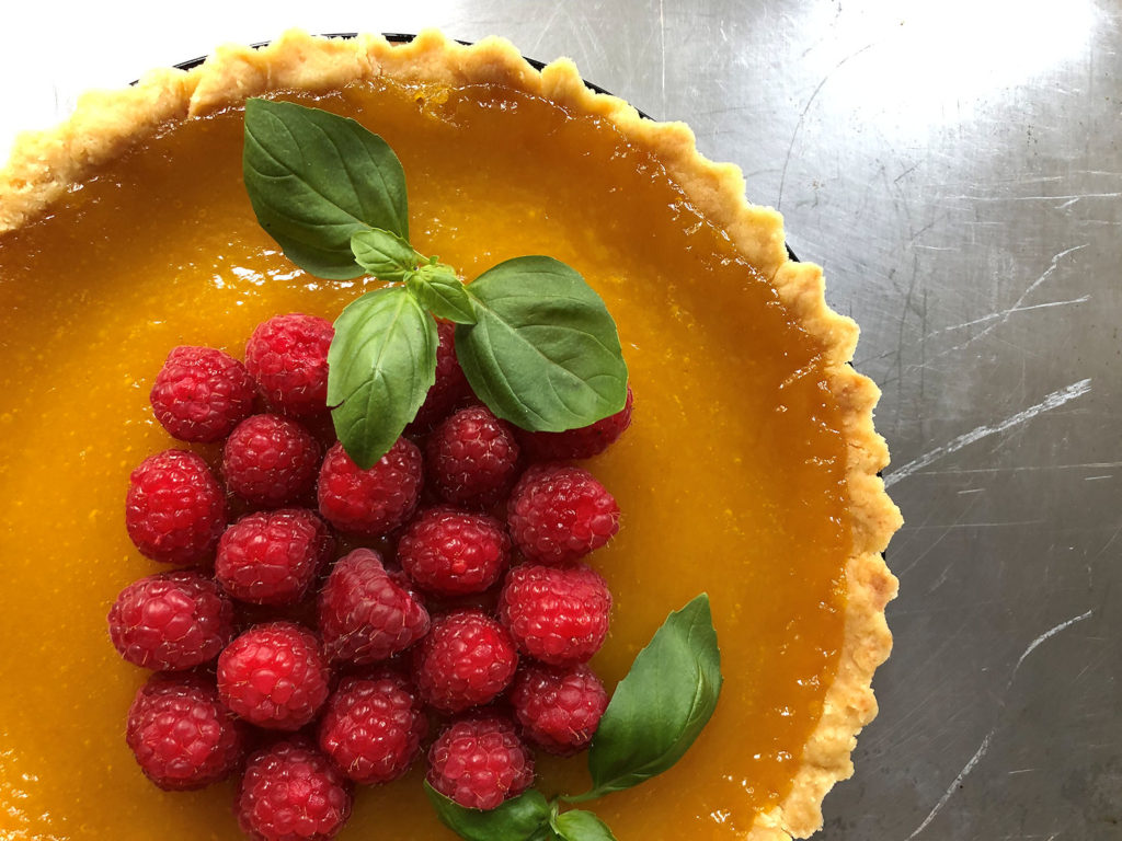 Italian Lemon Tart with Olive Oil, Basil and Limoncello – A Cup of ...