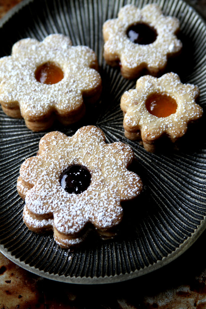 Easter Blooms Linzer Cookies (Raspberry/Mango-Peach) – A Cup of Sugar ...