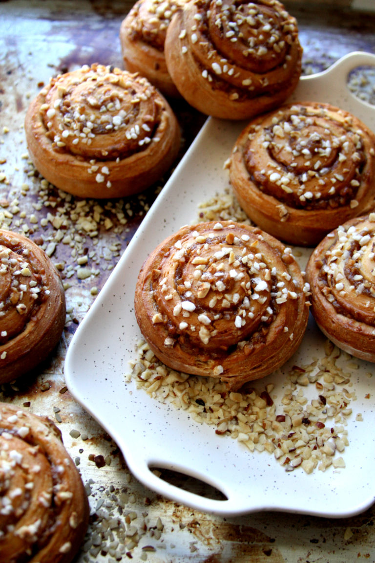 Sourdough Hazelnut Swirls (Filbert and Alice’s Nußschnecken) – A Cup of ...